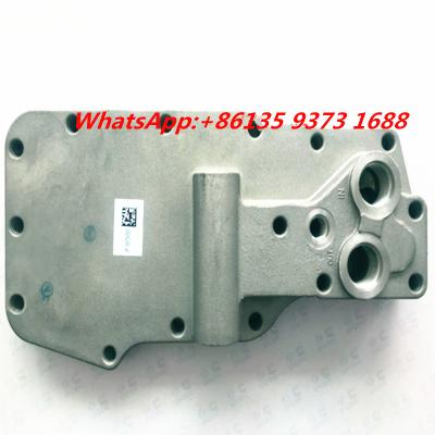 China Cummins QSB6.7 diesel Engine Lubricating Oil Filter Head 3979393 3971661 6754-61-2220 for sale