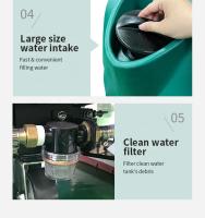 China 1600 Square Meters Per Hour Cleaning Efficiency Industrial Intelligent Battery Mini Walk Behind Floor Scrubber 350 Watt Power for sale