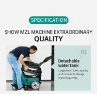 China 1600 Square Meters Per Hour Cleaning Efficiency Industrial Intelligent Battery Mini Walk Behind Floor Scrubber 350 Watt Power for sale