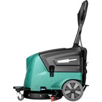 China Cleaning Width 460mm Walk Behind Battery Operated Floor Scrubber Dryer Hand Push Cleaning Equipment for Warehouse Floors for sale