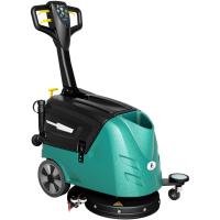 China Cleaning Width 460mm Walk Behind Battery Operated Floor Scrubber Dryer Hand Push Cleaning Equipment for Warehouse Floors for sale