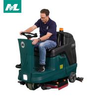 China 1700W Auto Ride On Scrubber Dryer Industrial Floor Cleaning Machine 110L for sale