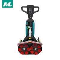 China Double Brush industrial Mini Floor Scrubber Machine With 560mm Squeegee And 6L Tank for sale