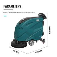 China Manual Walk Behind Floor Scrubber Cordless Commercial Drier Mop For Logistic Center for sale
