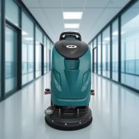 China Industrial Walk Behind Floor Scrubber 83AH Battery Mechanical Design for sale