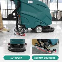 China Electric Walk Behind Floor Machine Scrubber With 830mm Squeegee 810w for sale