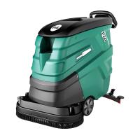 China Double Brush Walk Behind Rechargeable Automatic Tile Floor Scrubber Cleaning Machine F60TW for sale