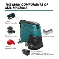 China Industrial Walk Behind Floor Scrubber with Long‑Life Battery 5h ECO Mode for sale
