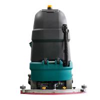 China Automatic Ride On Floor Scrubber Cleaner Machine Double Brush Cleaning System 70L for sale