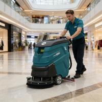 China ODM 21 Inch Push Walk Behind Floor Scrubber Machine 400W for sale