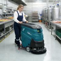 China Floor Auto Scrubber Walk Behind Squeegee Machine 21