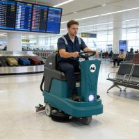 China MZL Factory Industrial Cleaning Machine Ride on Floor Scrubber Dryer for sale