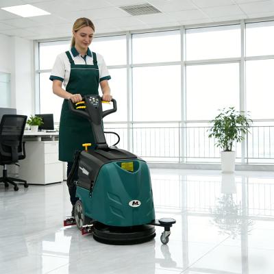 China Industrial Commercial Walk Behind Floor Scrubber 85Ah Gel/Li-ion Battery 5.5h Runtime ECO Mode for sale