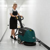 China Industrial Commercial Walk Behind Floor Scrubber 85Ah Gel/Li-ion Battery 5.5h Runtime ECO Mode for sale