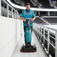 China Commercial Mini Floor Scrubber with 560mm Squeegee, 6L Recovery Tank for Hospitals and Malls for sale