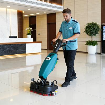 China Portable Mini Floor Scrubber 24V Battery, 80min Working Time for Garment Stores and Boutiques for sale