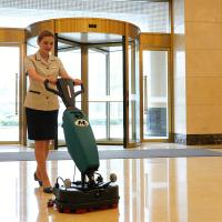 China Portable Mini Floor Scrubber 24V Battery, 80min Working Time for Garment Stores and Boutiques for sale