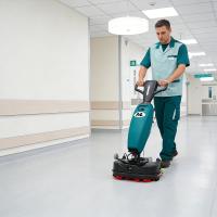 China Heavy‑Duty Mini Floor Scrubber with 6L Recovery Tank, Suitable for Manufacturing Plants and Farms for sale