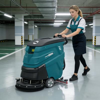China Heavy‑Duty Industrial Floor Scrubber with 830mm Squeegee and 65L Recovery Tank for sale