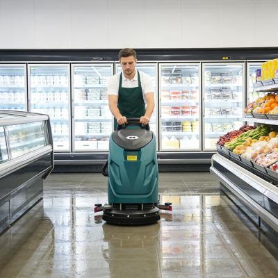 China Walk Behind Floor Scrubber with 800mm Squeegee 50L 13.2Gal Solution Tank for sale