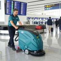 China Commercial Grade Walk Behind Floor Scrubber 560mm Ideal for Offices Shopping Centers for sale