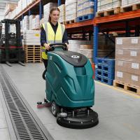China Walk Behind Floor Scrubber Industrial 83AH Battery Mechanical Design for sale