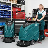 China 13.2Gal 50L Industrial Walk Behind Floor Scrubber 83AH Battery Design for sale