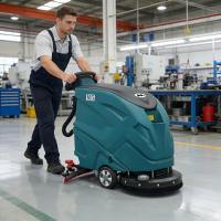 China 48L Tank Walk Behind Floor Scrubber Machine | 4.5h Long Working Time for sale