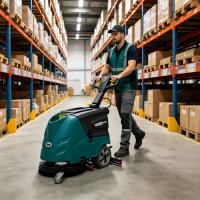 China Walk Behind Floor Scrubber Smart Adjustable Handle for Custom Grip & Improved Operator Comfort at Work for sale