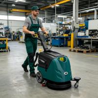 China Labor‑Saving Walk Behind Floor Scrubber Combining Compact Design and Easy Operation to Boost Cleaning Productivity for sale