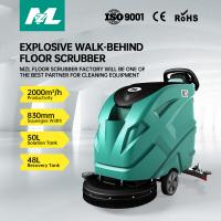 China Airport 50L Squeegee Compact Walk Behind Floor Scrubber For Marble Washing Cleaner for sale