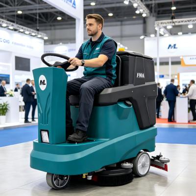China Ride On Floor Scrubber 4H Working Time F90A Large Water Tank Commercial Floor Washer for Restaurant Hospital for sale