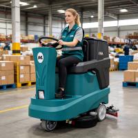 China High Efficiency Ride On Floor Scrubber F90A 4000 Square Meters Per Hour Shopping Mall Floor Washing Equipment for sale