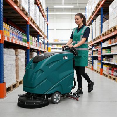 China Integrated washing, scrubbing and drying function, save water & labor cost, automatic walk‑behind cleaning solution for sale
