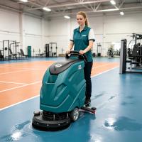 China Multi‑scene Walk‑Behind Industrial Commercial Floor Washer Scrubber Equipment for Mall School Community Property for sale