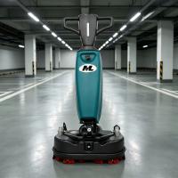 China Heavy‑Duty Mini Walk‑behind Floor Scrubber, 6L Recovery Tank Included for Factories and Farm Premises for sale
