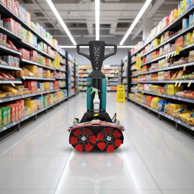 China Supermarker Gym Protable Mini Floor Scrubber Machine Battery for sale