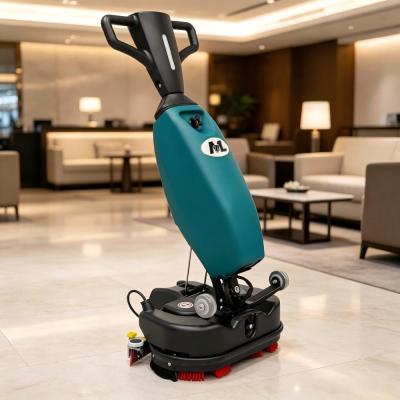 China Mini Walk-Behind Double Disc Floor Cleaner Dimension 560×390×1140mm, 200W Suction Motor for sale