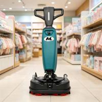 China Mini Walk-Behind Double Disc Floor Cleaner Dimension 560×390×1140mm, 200W Suction Motor for sale