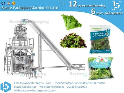 China Bestar Automatic Weighing Packaging Machine for Mixed Salad Tabbouleh Pouch 500g for sale