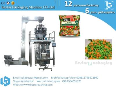 China Frozen Vegetable Vertical Packaging Machine 500g Capacity Automatic Weighing for sale