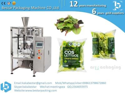 China Fresh Vegetable Packing Machine for Lettuce Cabbage Automatic Weighing Bagging 10-50 Bags/Min for sale