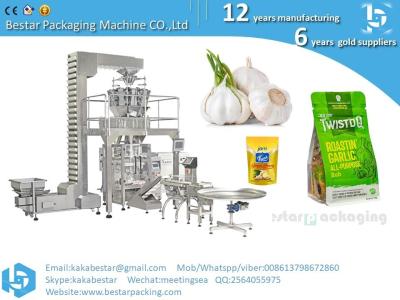 China Automatic Fresh Natural Garlic Packing Machine 500g 1kg 2kg Weighing Filling Sealing for sale