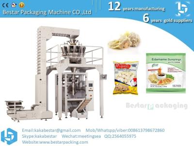 China Frozen Ravioli Dumpling Large Pouch Packing Machine with Scale Weigher Metal Detector for sale
