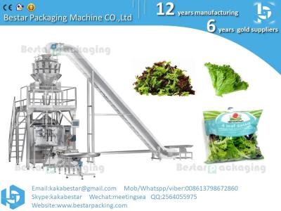 China Automatic Lettuce Cabbage Packaging Machine 20-40 Bags Per Minute for sale