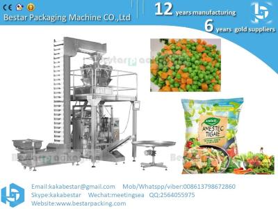 China Fresh Vegetable Leaf Salad Weighing Packing Machine for Leafy Greens Baby Lettuce 500g for sale