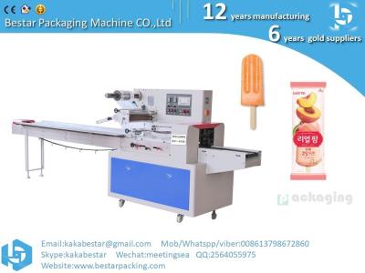 China Automatic Fruit Popsicle Ice Cream Packaging Machine 100-200 Pcs/min Customizable for sale