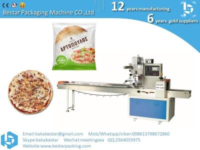 China Frozen pizza semi-finished cheese pizza, Naples pizza automatic plastic film flow packaging for sale