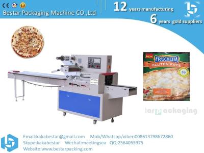 China Italian handmade pizzas seafood style pizzas horizontal straight pillow automatic packaging machine for sale
