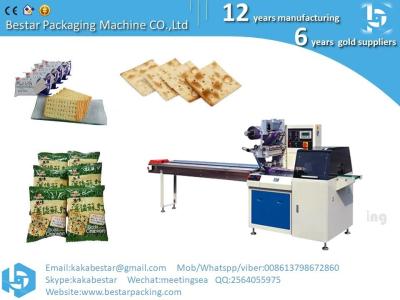 China Automatic Soda Cookie Packaging Machine 220V 50Hz for Healthy Vegetable Biscuits for sale
